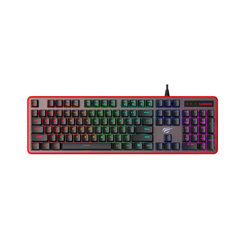 HAVIT HV-KB870L Mechanical Gaming Keyboard – RGB Backlit, Blue Switches ...